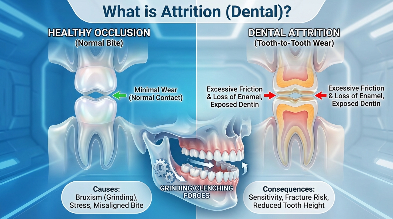 What is Attrition (Dental)? | MCAN Dental Glossary