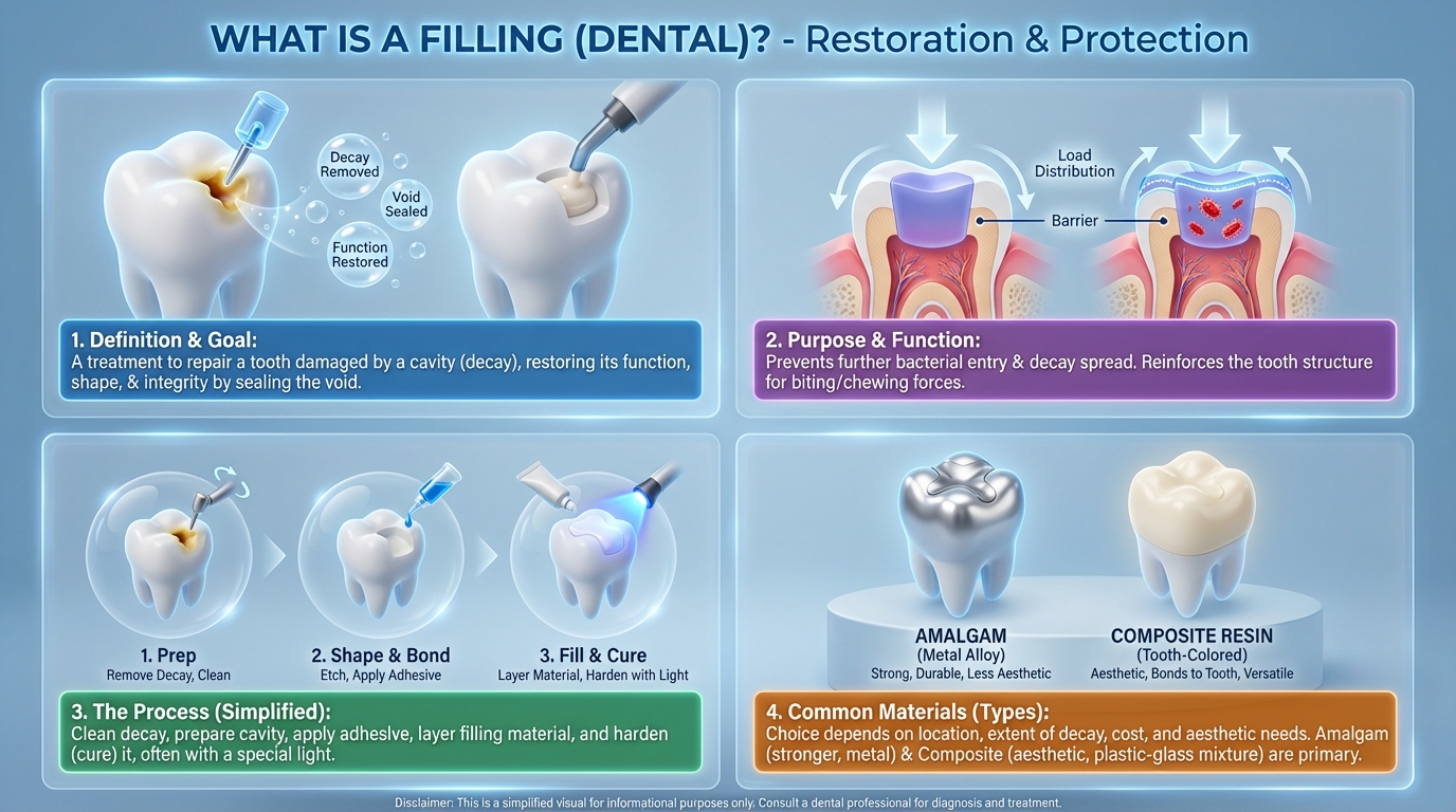 What is Filling (Dental)? | MCAN Dental Glossary