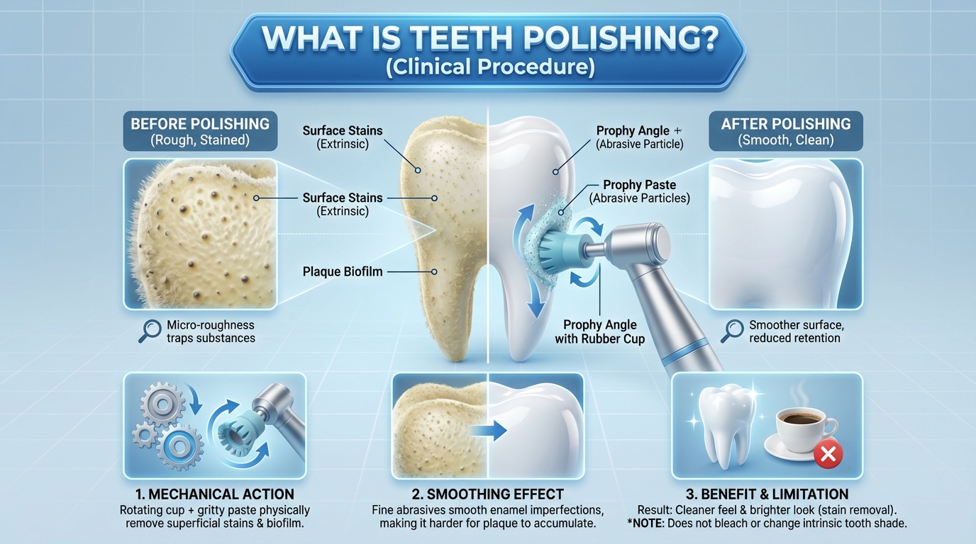 What is Polishing (Teeth)? | MCAN Dental Glossary