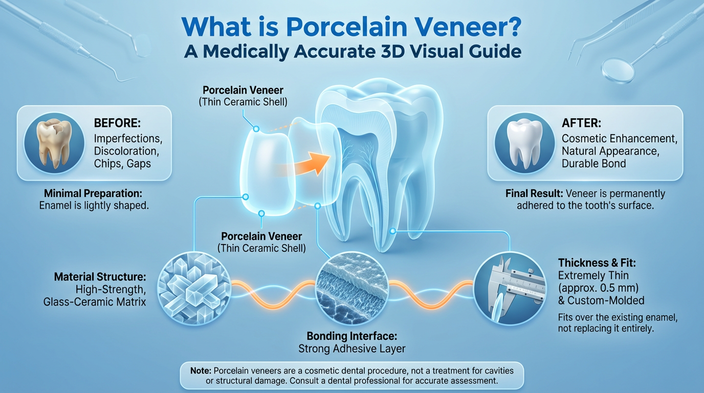 What is Porcelain Veneer? | MCAN Dental Glossary