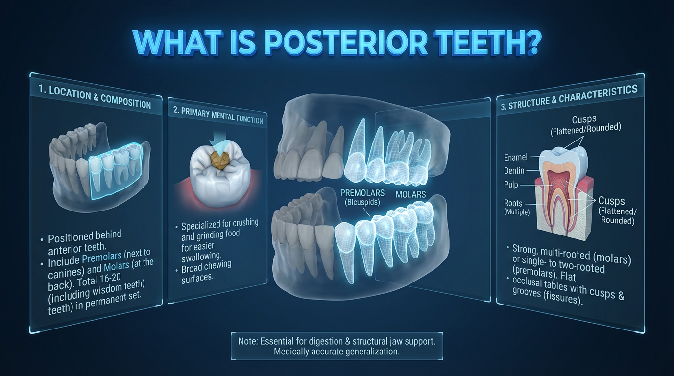 What is Posterior Teeth? | MCAN Dental Glossary