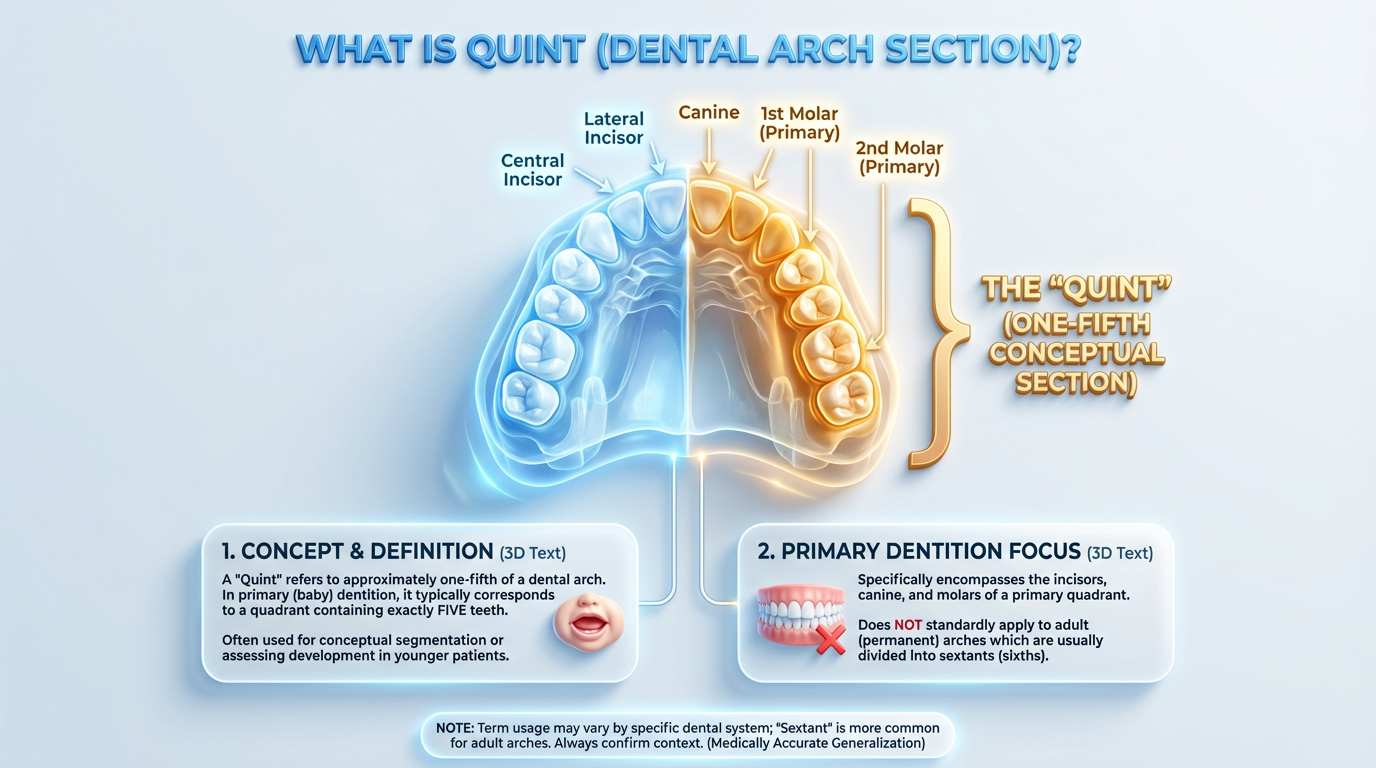 What is Quint (Dental Arch Section)? | MCAN Dental Glossary