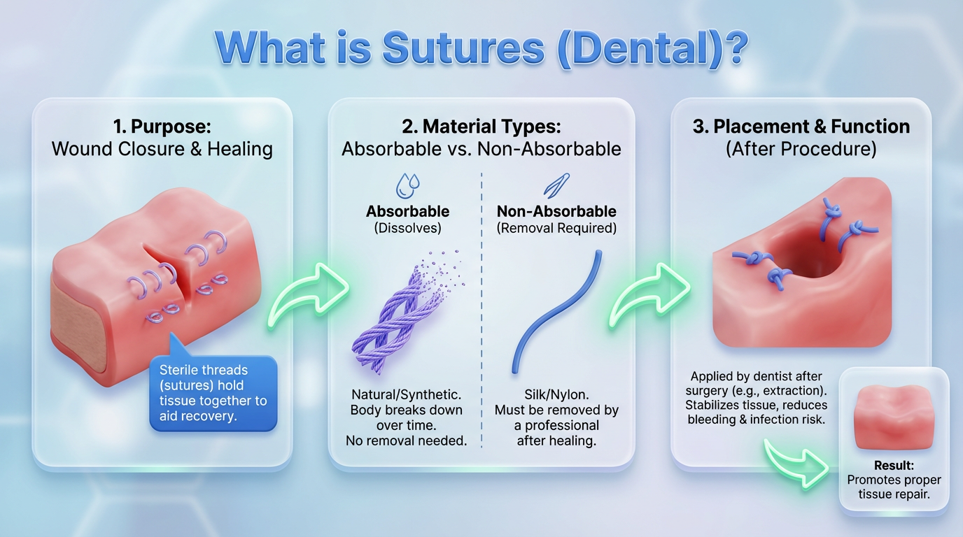 What is Sutures (Dental)? | MCAN Dental Glossary