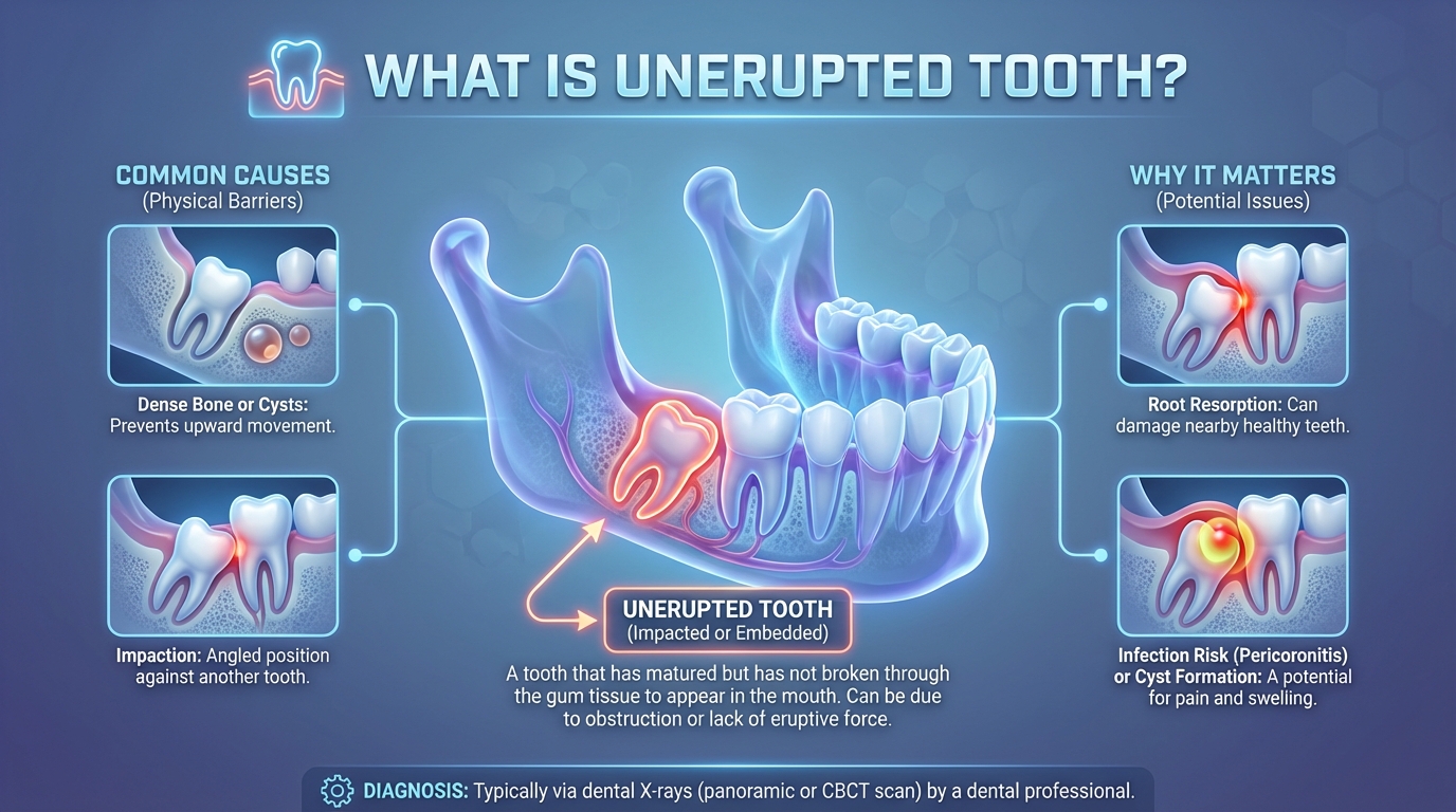 What is Unerupted Tooth? | MCAN Dental Glossary