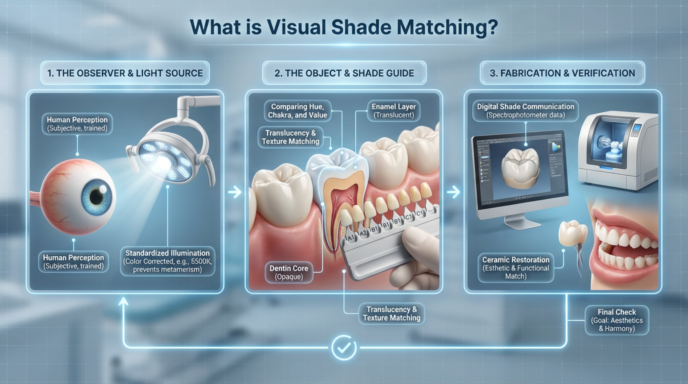 What is Visual Shade Matching? | MCAN Dental Glossary