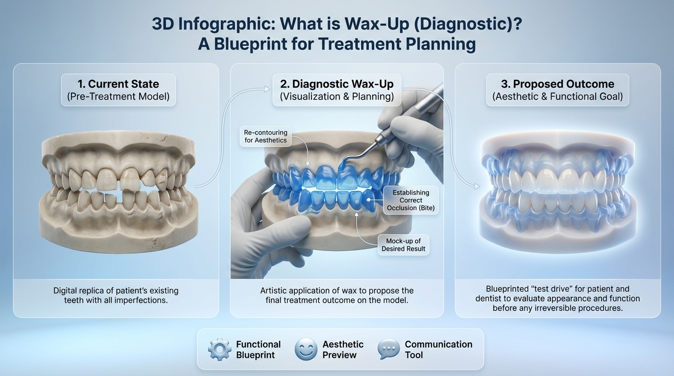 What is Wax-Up (Diagnostic)? | MCAN Dental Glossary